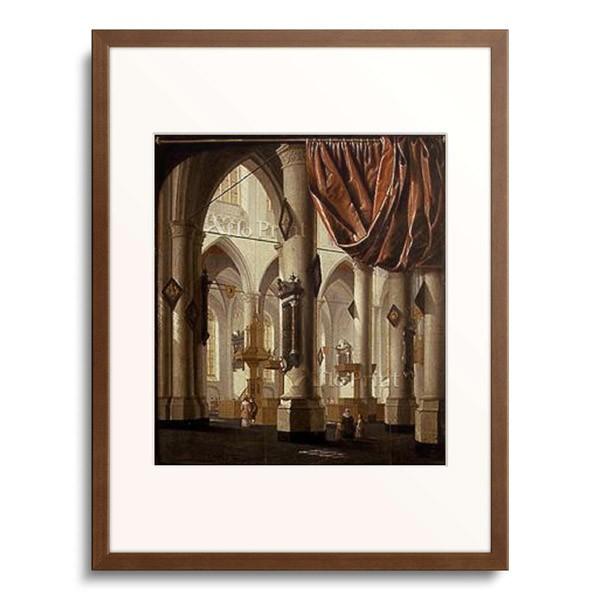 Artist:  Witte, Emanuel de,1616/18-1692 Imagetitle:  Inneres einer gotischen Kirche. Um 1650. Location:  Gotha, Schlosmu...