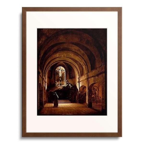 作家名:,シャルル=マリー・バートンArtist:Bouton, Charles Marie,1781-1853 Imagetitle:Die Kapelle des Calvaires von Saint-Roch 1817. Dimen...