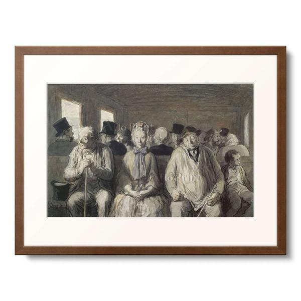 作家名:オノレ・ドーミエ ( 1808年 - 1879年 )国籍:フランス ジャンル:写実主義 ロマン派 Artist: Daumier, Honore,1808-1879 Imagetitle:Dritter Klasse. 所蔵:Zur...