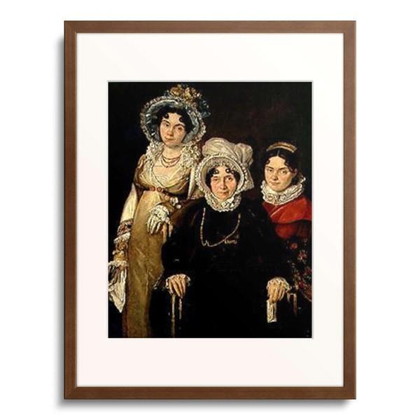 所蔵：ルーヴル美術館Artist:  French School,19th century Imagetitle:  The three woman from Ghent (Les Trois Dames de Gant). Dimensi...