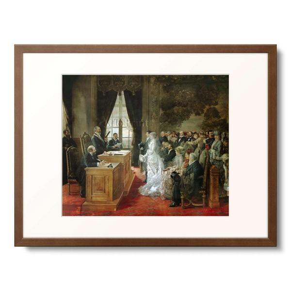Artist:  Gervex, Henri,1852-1929 Imagetitle:  Die Hochzeit von Mathurin Moreau im Rathaus von Paris. 1881. Location:  Pa...