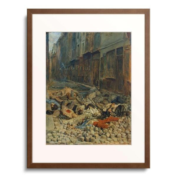 所蔵：ルーヴル美術館Artist:  Meissonier, Ernest,1815-1891 Imagetitle:  Barricade in the Rue de la Mortellerie, June 1848. Dimensio...