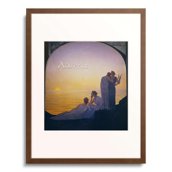 Artist:  Osbert, Alphonse,1857-1939 Imagetitle:  Abend im antiken Griechenland. Location:  Paris, Musee du Petit Palais