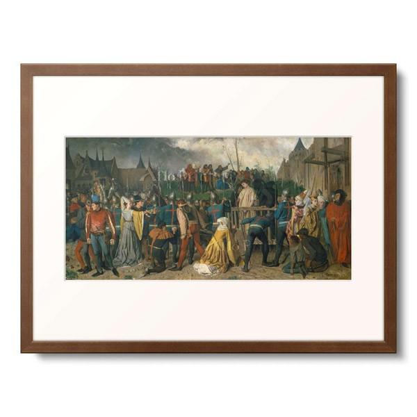 Artist:  Patrois, Isidore,1815-1884 Imagetitle:  Jeanne d'Arc on her way to be executed. 1867. Dimensions:  101 x 209 cm...