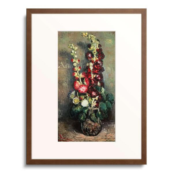 作家名： フィンセント・ファン・ゴッホ  ( 1853年 - 1890年 ) タイトル：花瓶の立葵国籍： オランダ ジャンル　印象派　ポスト印象派  所蔵: チューリッヒ美術館Artist:  Gogh, Vincent van,1853-...