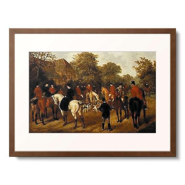 Artist:  Herberte, E.B,1810-1873 Imagetitle:  Das Jagdtreffen. Dimensions:  50,8 x 76 cm Location:  London, Old Hall Gal...