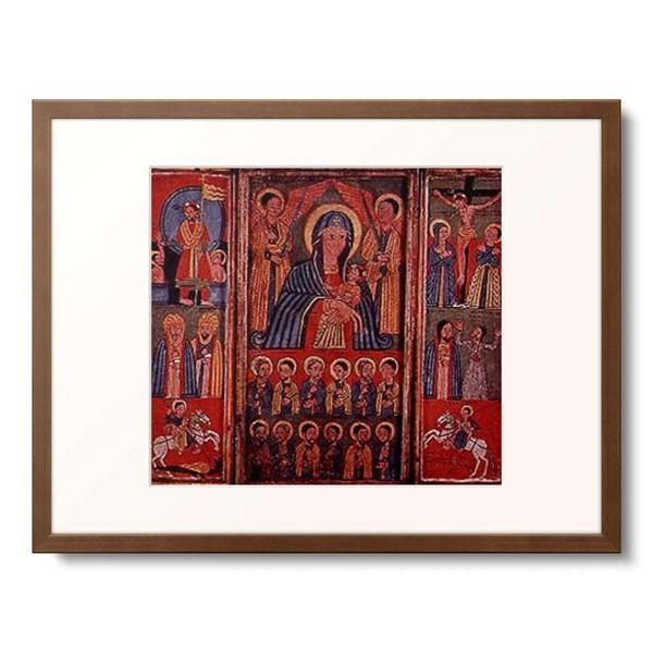 Artist:  Ikone, athiopisch Imagetitle:  Madonna mit Aposteln. Location:  Addis Abeba,Athiopisches Inst.