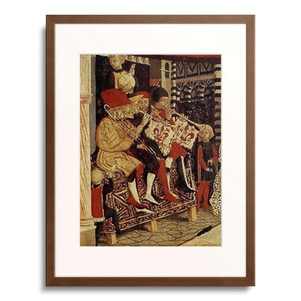 Artist:  Cassone Meister,tatig 15.Jahrh. Imagetitle:  Musikanten. Ausschnitt aus Hochzeit der Lisa Ricasoli. Location:  ...