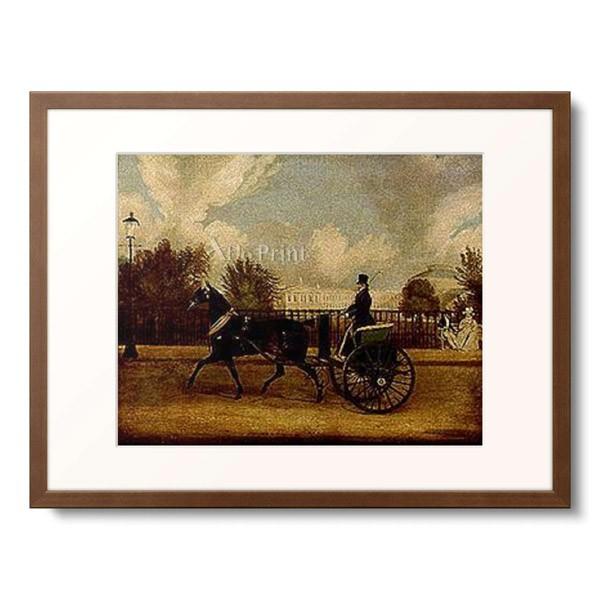 Artist:  Pollard, James,1797-1859 Imagetitle:  Captain Copland bei der Ausfahrt mit Tam-O-Shanter im Regentspark London....