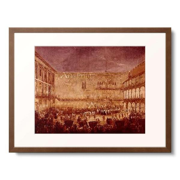 Artist:  Stom, Antonio Imagetitle:  Ankunft der Prinzessin Amalie von Sachsen in Padua. Festlicher Abend. Location:  Ven...