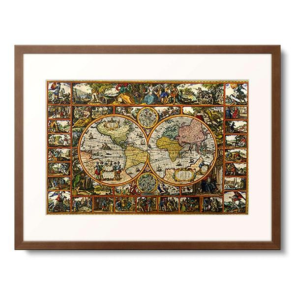 Artist:  Visscher Claes Jansz.(Piscator),1550-1612 Imagetitle:  Double Hemisphere World Map. 1617 Dimensions:  54 x 82,6...