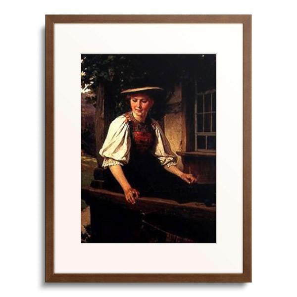 Artist:  Vautier, Benjamin,1829-1898 Imagetitle:  Auf dem Balkon. Dimensions:  43,5 x 31,5 cm Location:  Private Collection