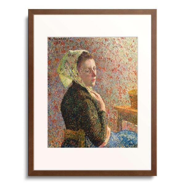 作家名:ジャコブ・カミーユ・ピサロ  ( 1830年 - 1903年 ) 国籍:フランス ジャンル:印象派Artist: Pissarro, Camille,1830-1903 Imagetitle:Frau mit grunem Kopf...