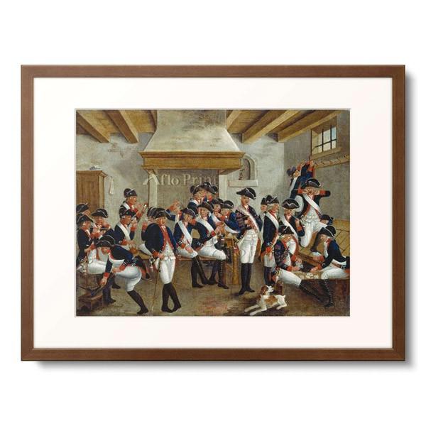 作家名:作者不明Artist:Anonymous Imagetitle:Bild der Oldenburger Wachstube. Dimensions:37 x 48,5 cm Medium:Oil on board 所蔵:Lande...