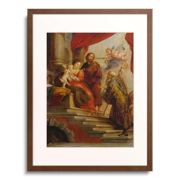 Artist:  Diepenbeeck, Abraham van,1596-1675 Imagetitle:  Die Heilige Familie mit einem Bischof. Dimensions:  47 x 36 cm ...