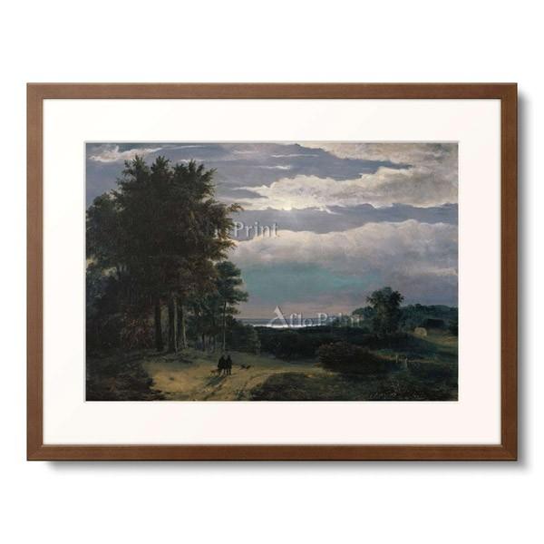 Artist:  Drift, Johannes Adrianus v.d,1808-1883 Imagetitle:  Mondlandschaft. Dimensions:  224 x 282 cm Location:  Landes...