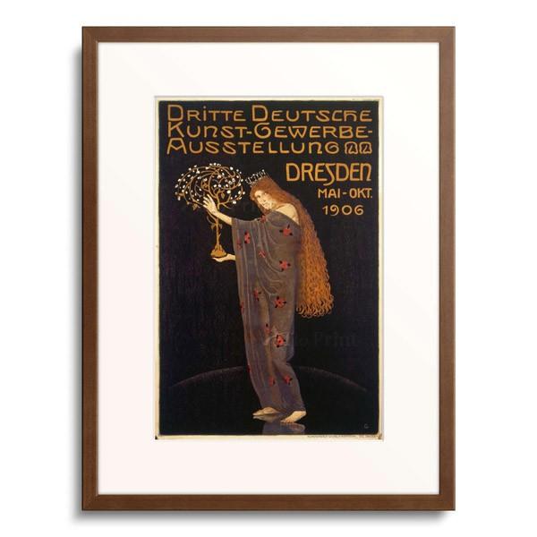 Artist:  Plakatkunst Imagetitle:  Plakat fur die 3.Deutsche Kunstgewerbe - Ausstellung 1906 von Otto Gussmann. Dimension...