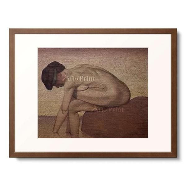 作家名:フェリックス・ヴァロットン　( 1865年 - 1925年 ) 国籍:スイス ジャンル:ナビ派     Artist: Vallotton, Felix,1865-1925 Imagetitle:Die Badende. 1919....