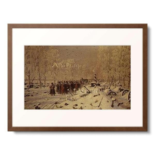 Artist:  Werestschagin, Wassili,1842-1904 Imagetitle:  The Retreat of Napoleon's troops from Russia. About 1895 Medium: ...