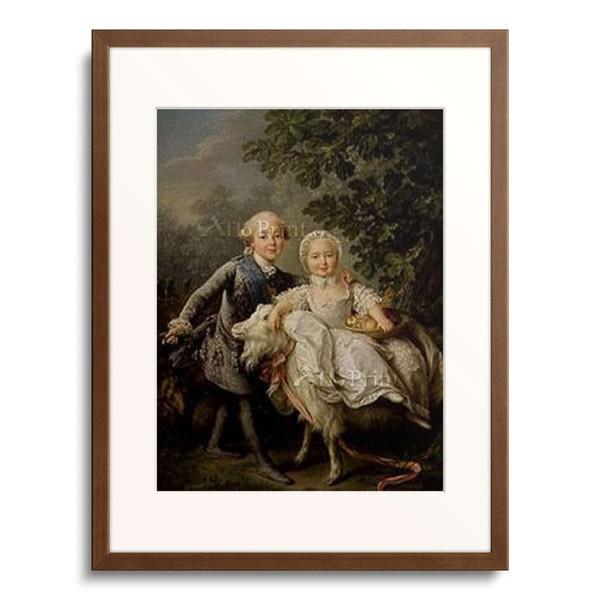 所蔵：ルーヴル美術館Artist:  Drouais, Francois-Hubert,1727-1775 Imagetitle:  Kinderbildnis Charles Philippe von Frankreich mit Sch...