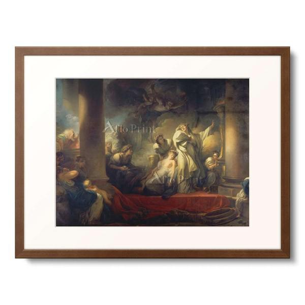 所蔵：ルーヴル美術館Artist:  Fragonard, Jean Honore,1732-1806 Imagetitle:  Der Grosspriester Coresos opfert sich, um Kallirhoe zu ...
