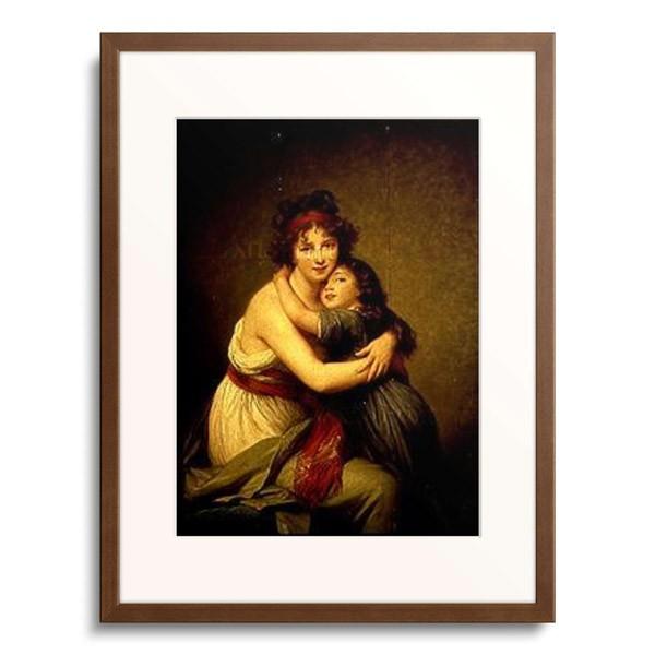 所蔵：ルーヴル美術館Artist:  Vigee-Lebrun, Elisabeth-Louise,1755-1842 Imagetitle:  Die Kunstlerin mit ihrer Tochter. Location:  Pa...