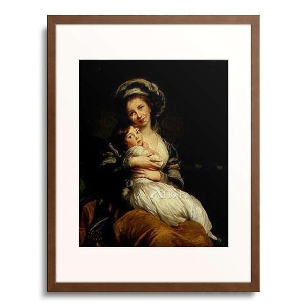 Artist:  Vigee-Lebrun, Elisabeth-Louise,1755-1842 Imagetitle:  Bildnis der Kunstlerin mit ihrer Tochter Location:  Priva...