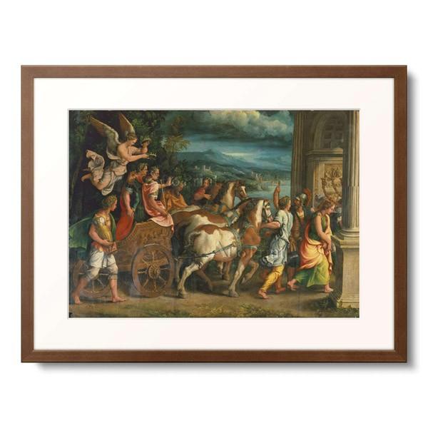 所蔵：ルーヴル美術館Artist:  Giulio Romano (Giulio Pippi),um1499-1546 Imagetitle:  The Triumph of Titus and Vespasian. About 1537 ...