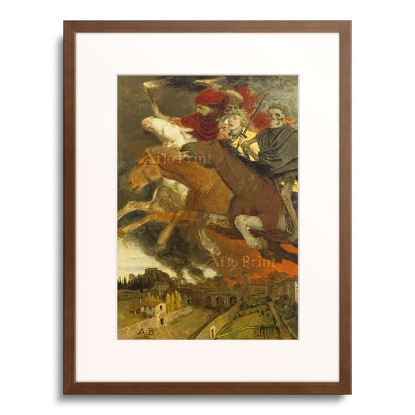作家名:アルノルト・ベックリン  ( 1827年 - 1901年 ) 国籍:スイス ジャンル:象徴主義 Artist: Bocklin, Arnold,1827-1901 Imagetitle:War. 1896 Dimensions: 1...