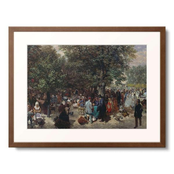 Artist:  Menzel, Adolph von,1815-1905 Imagetitle:  Afternoon in the Tuileries. 1867 Dimensions:  49 x 70 cm Medium:  Oil...