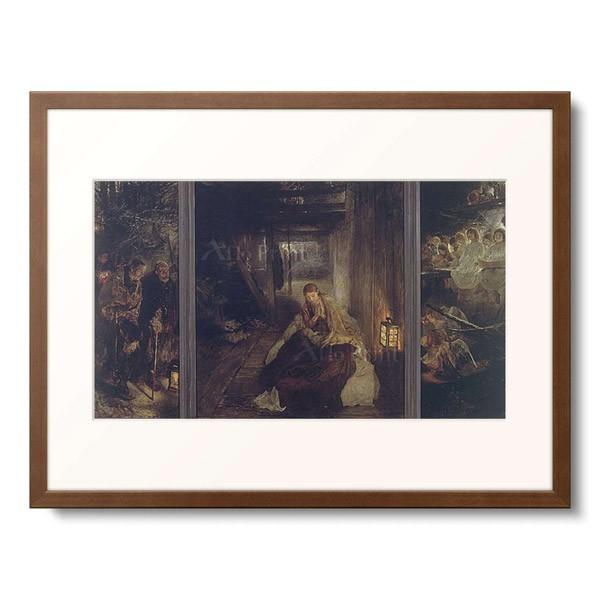 作家名:フリッツ・フォン・ウーデドイツの画家印象派Artist:Uhde, Fritz von,1848-1911 Imagetitle:Die heilige Nacht (Triptychon). 1888/89. Dimensions...