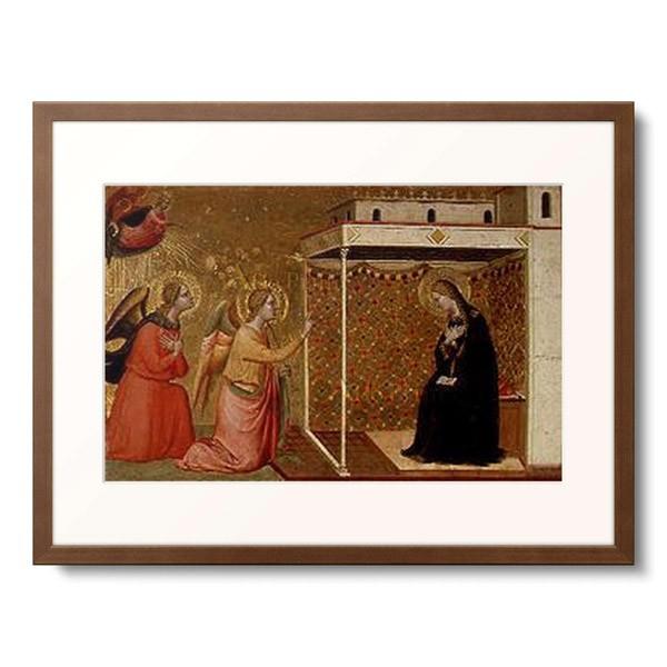 所蔵：ルーヴル美術館Artist:  Daddi, Bernardo,um1220-1348/51 Imagetitle:  Verkundigung Mariae. Dimensions:  44 x 71 cm, Goldgrund. ...