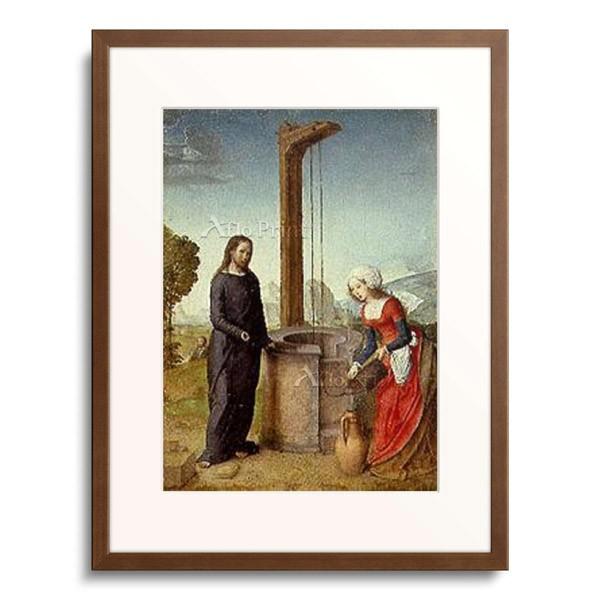 所蔵：ルーヴル美術館Artist:  Johann of Flanders,(?)-1519(?) Imagetitle:  Christ and the Samaritan woman at the well. Dimensions:  ...