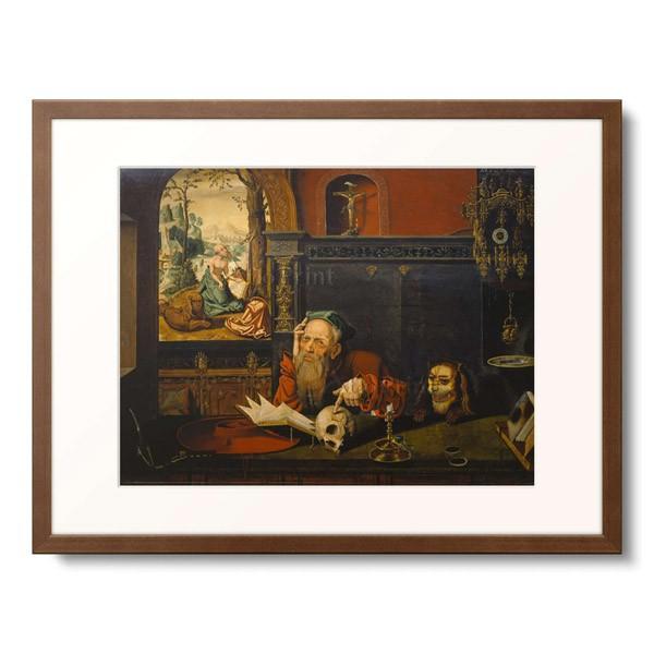 Artist:  Massys, Jan,ca. 1500-1575 Imagetitle:  St Jerome in Meditation. Location:  Privatbesitz Oppersdorf