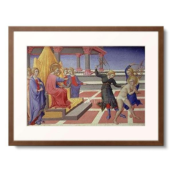 所蔵：ルーヴル美術館Artist:  Sano di Pietro,1406-1481 Imagetitle:  Aus dem Leben des Hl.Hieronymus: Der Traum (Die Geisselung). Al...