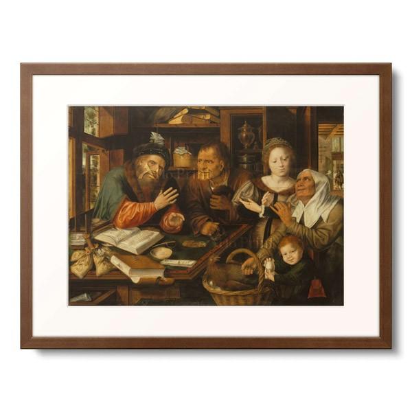 Artist:  Massys, Jan,ca. 1500-1575 Imagetitle:  Beim Steuereinnehmer. 1539. Dimensions:  85 x 115 cm Medium:  on oak woo...
