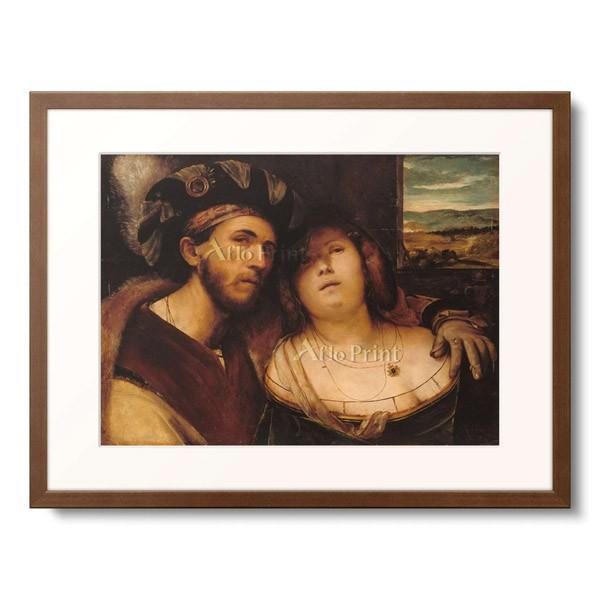 Artist:  Meloni, Altobello,tatig um1497-1518 Imagetitle:  Ein Liebespaar. Vor 1520. Dimensions:  52 x 71,5 cm Medium:  P...