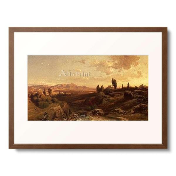 Artist:  Bamberger, Fritz,1814-1873 Imagetitle:  Mountain scenery in Spain. 1870. Dimensions:  37 x 68 cm Location:  Zur...