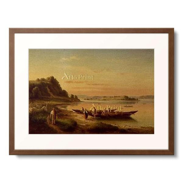 Artist:  Moosbrugger, Josef,1810-1869 Imagetitle:  Looking from Staad to the peninsula Mainau. Location:  Konstanz, Wess...