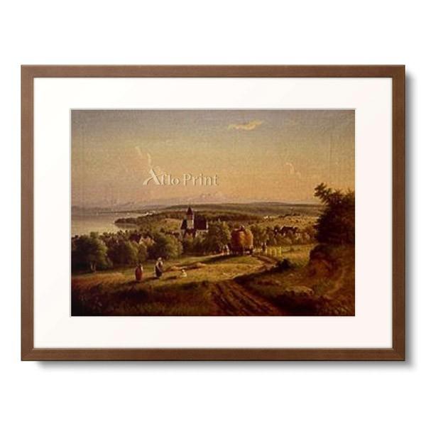 Artist:  Moosbrugger, Josef,1810-1869 Imagetitle:  Getreideernte bei Allmannsdorf. Location:  Konstanz, Wessenberg-Galerie