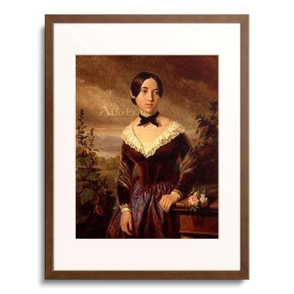 Artist:  Pecht, Friedrich,1814-1903 Imagetitle:  Bildnis der Schwester Henriette. Location:  Konstanz, Wessenberg-Galerie