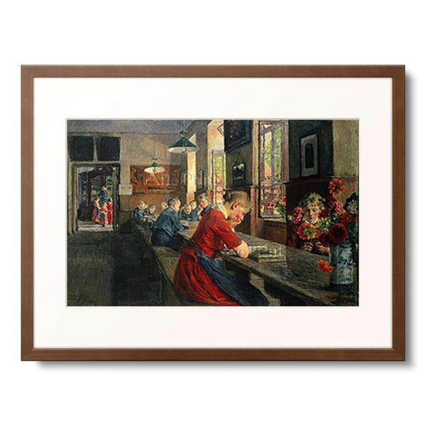 Artist:  Kuehl, Gotthard,1850-1915 Imagetitle:  In an orphanage, Lubeck. 1894 Dimensions:  87 x 131 cm Location:  Lubeck...