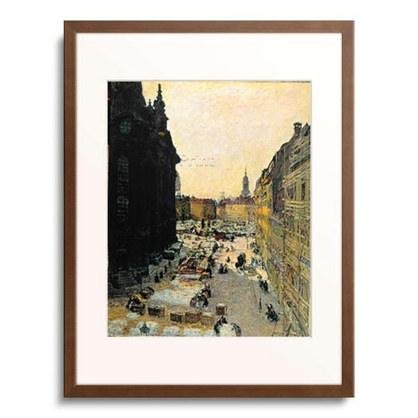 Artist:  Kuehl, Gotthard,1850-1915 Imagetitle:  Topfmarkt in Dresden. 1911. Dimensions:  122 x 96 cm Location:  Lubecker...
