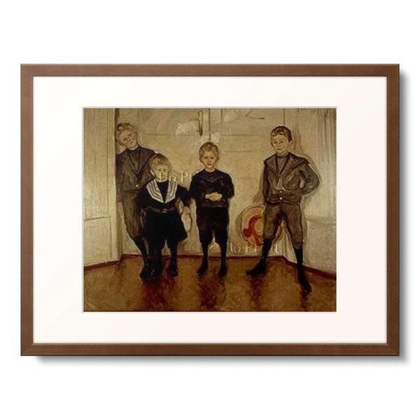 作家名:エドヴァルド・ムンク  ( 1863年 - 1944年 ) 国籍:ノルウェー ジャンル:象徴主義　表現主義  Artist: Munch, Edvard,1863-1944 Imagetitle:Die vier Sohne des...