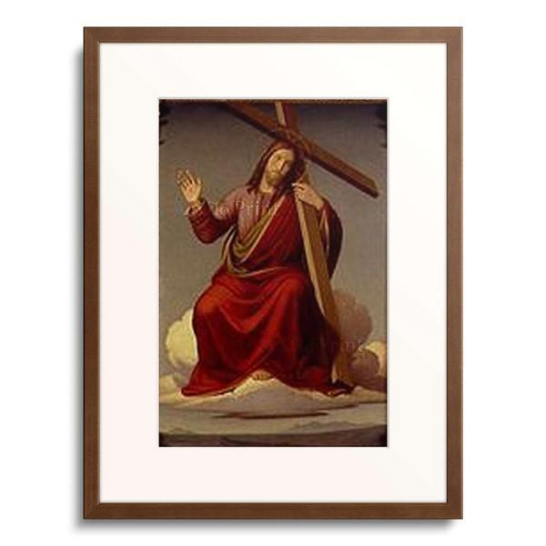 Artist:  Overbeck, Johann Friedrich,1789-1869 Imagetitle:  Der Heiland in den Wolken mit dem Kreuz auf der Schulter. 185...