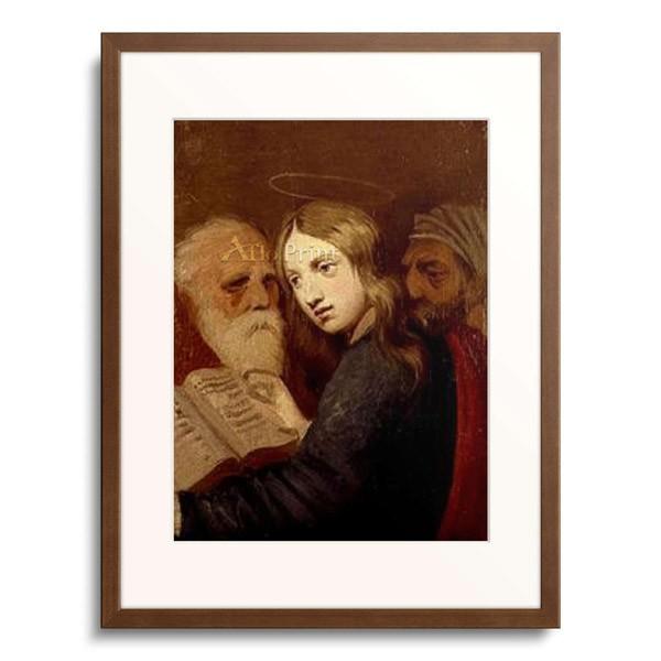 Artist:  Overbeck, Johann Friedrich,1789-1869 Imagetitle:  Jesus Christ, aged twelve, among the scribes. 1807. Dimension...