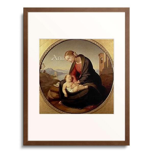 Artist:  Overbeck, Johann Friedrich,1789-1869 Imagetitle:  Maria mit dem schlafenden Jesuskind. 1842/1853. Location:  Lu...