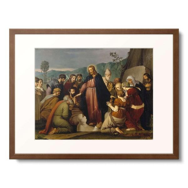 Artist:  Overbeck, Johann Friedrich,1789-1869 Imagetitle:  The raising of Lazarus. 1808 Dimensions:  41 x 53 cm Location...