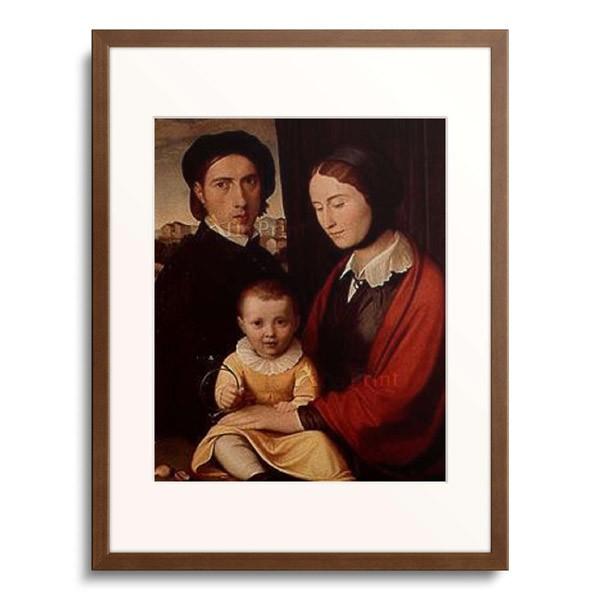 Artist:  Overbeck, Johann Friedrich,1789-1869 Imagetitle:  Familienbild. 1820/1830. Dimensions:  46,5 x 37 cm Medium:  O...