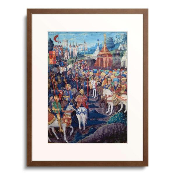 Artist:  Handschrift, franzosisch,um 1492 Imagetitle:  Treffen zwischen Kreuzrittern und einer muselmanischen Streitmach...